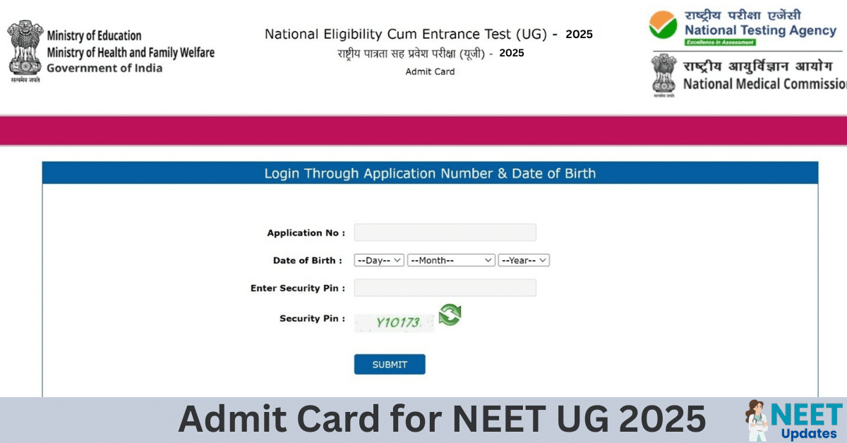 Admit Card For NEET UG 2025 Expected to be released on 01 May, How to Download Hall Ticket ...